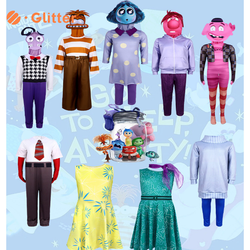 Anime Movie Inside Out 2 Joy Cosplay Costume for Adult Women Joy ...