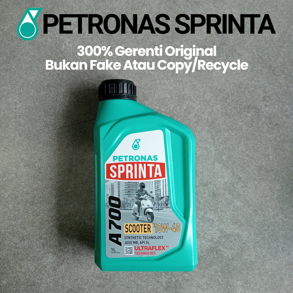 PETRONAS SPRINTA A700 SCOOTER 10W 40 300% GERENTI ORIGINAL BUKAN FAKE ...
