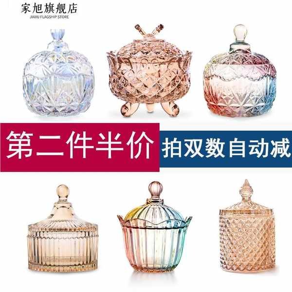 bekas kuih raya kedap udara Tangki simpanan kaca kristal gaya Eropah ...