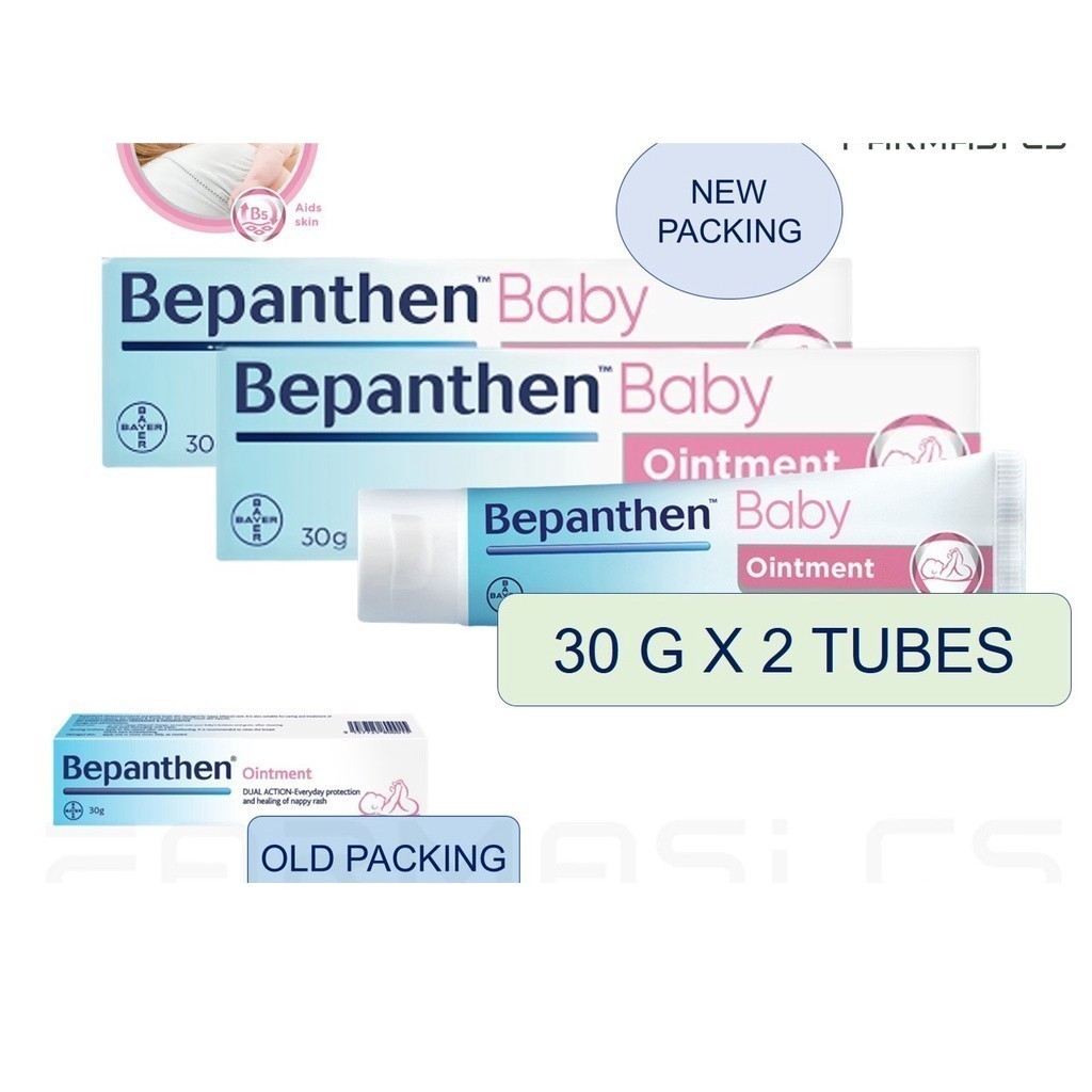 Bepanthen Baby Ointment 30g x 2 tubes (TWIN) EXP:07/2026 [ Nappy rash ...