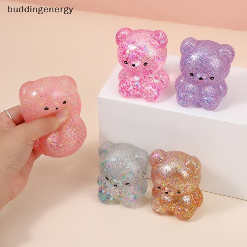 {BUDDI} Squishys Glitter Gummy Bear Needoh Small Cute Animal Anti Stress Fidget Splat ...