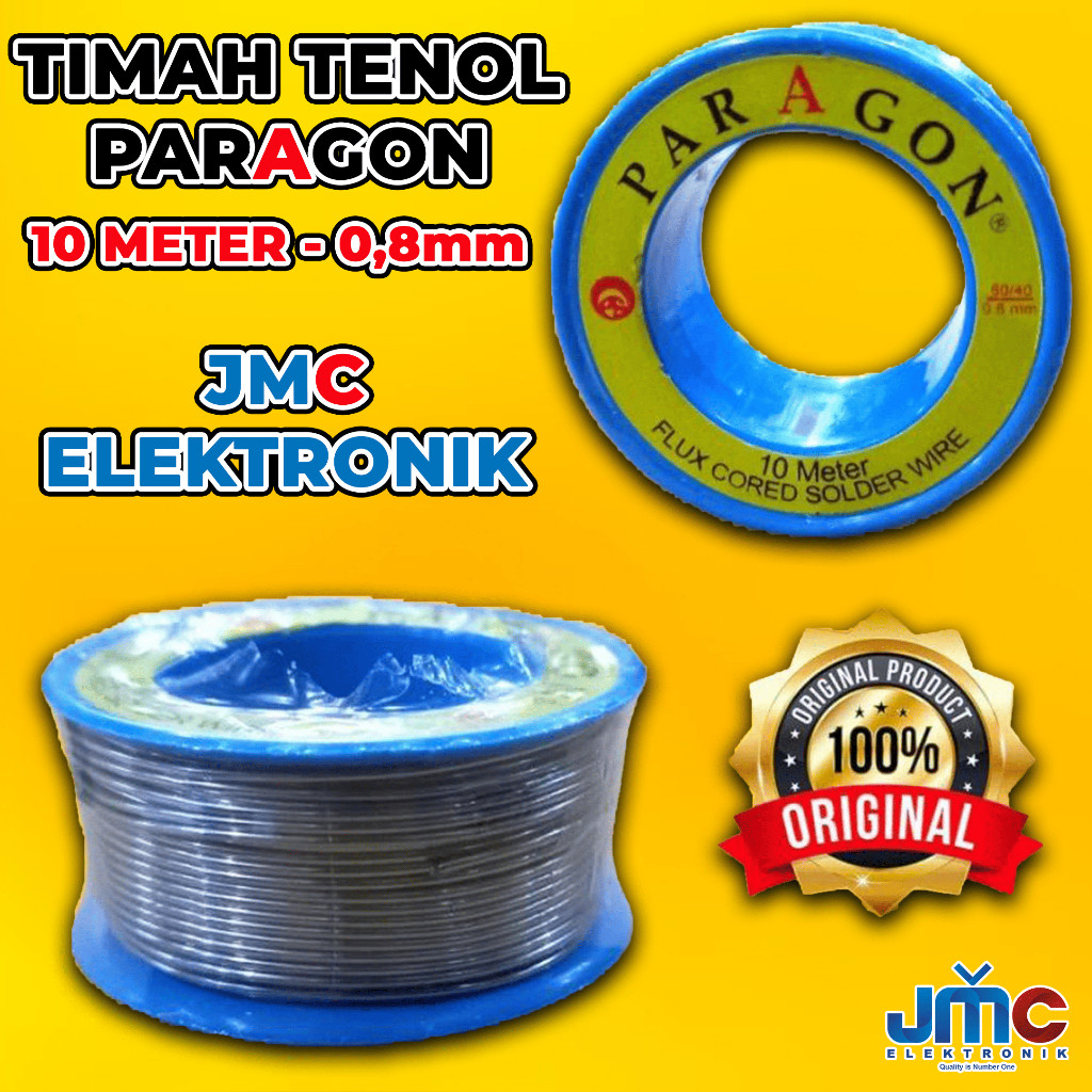 BISMILLAH SOLDER TIN TENOL PARAGON 10M TINOL SOLDERING PATI WIRE ...
