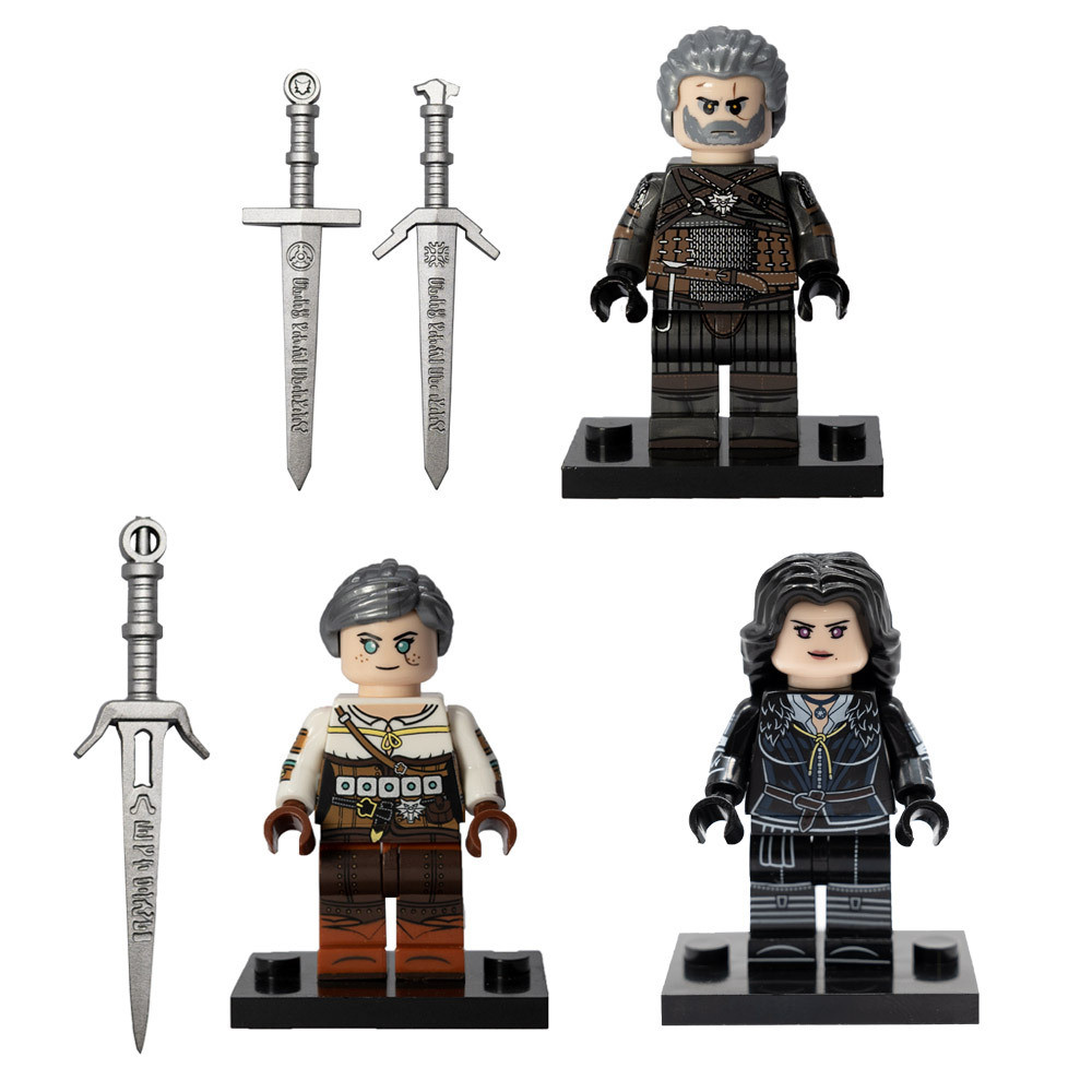 Witcher Building Blocks Rayla Figures Toy Geralt of Rivia Minifigures ...