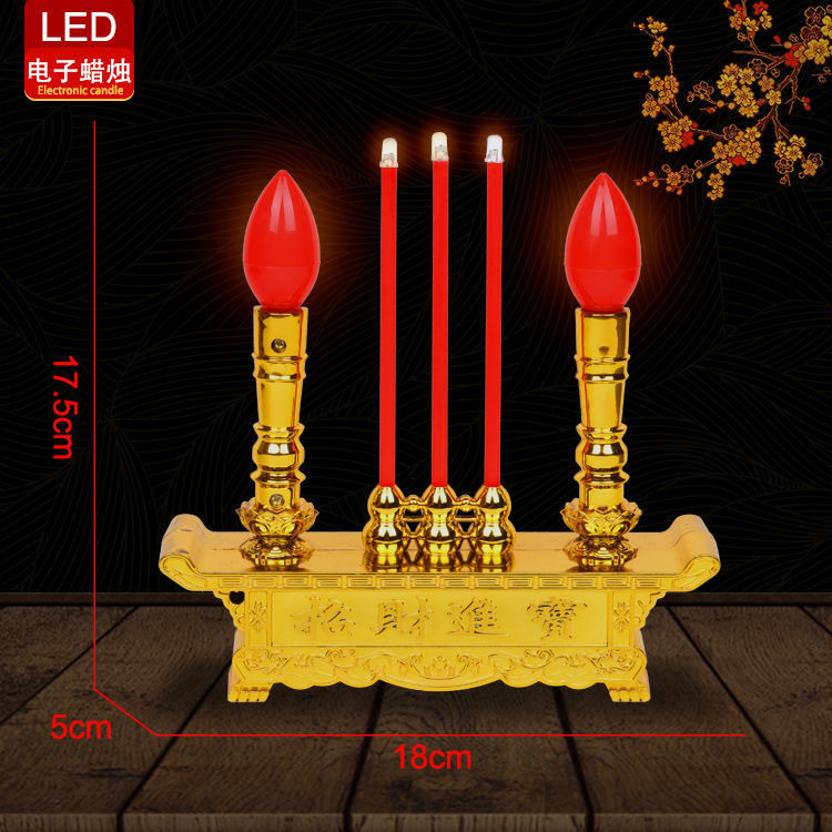 Led Simulation Electric Candle Holder Lotus Light New Style Candle ...
