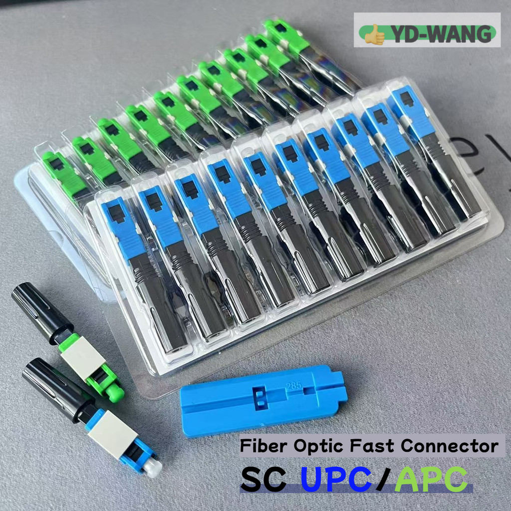 Fiber Optic Fast Connector SC APC/UPC FTTH pre-bur fiber optic quick ...
