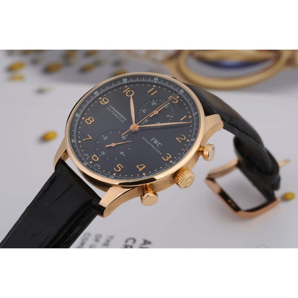 Iwc Men's Watch Portugal 18K Rose Gold Automatic Machinery IW371415 ...
