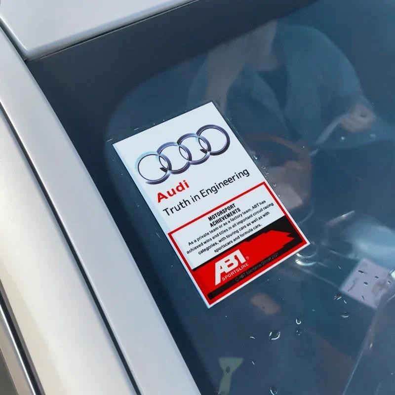 Jdm Creative Car Modified AUDI Sticker Auto Logo Windshield ...