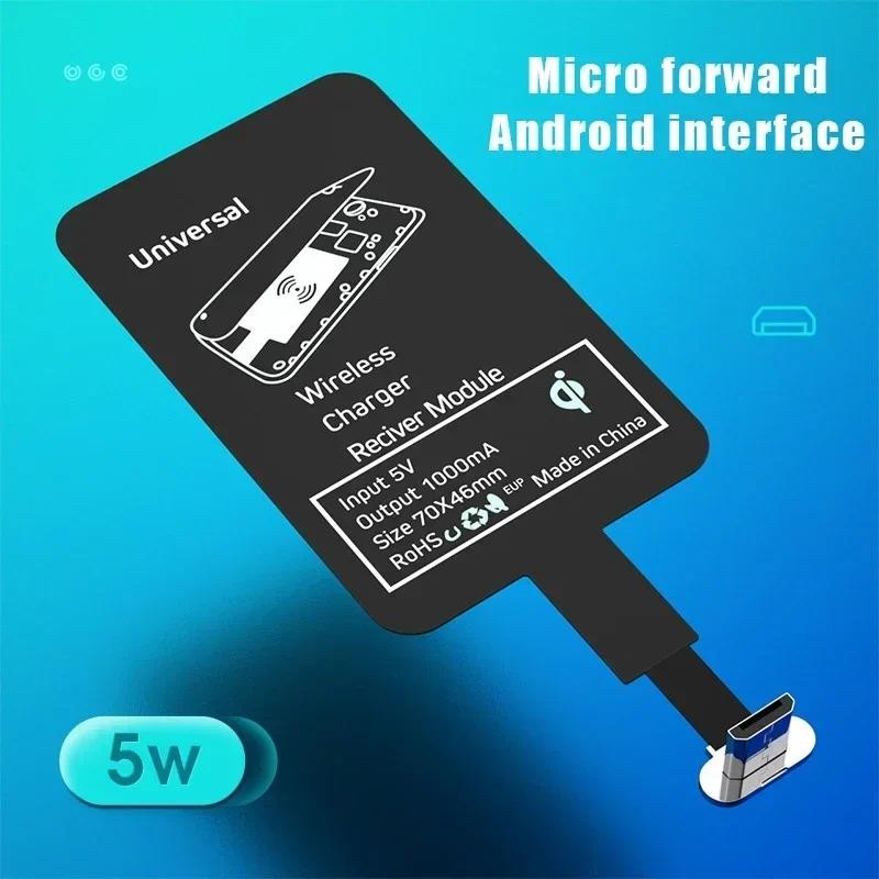5W Qi Wireless Charging Receiver for Samsung Huawei Xiaomi Universal ...