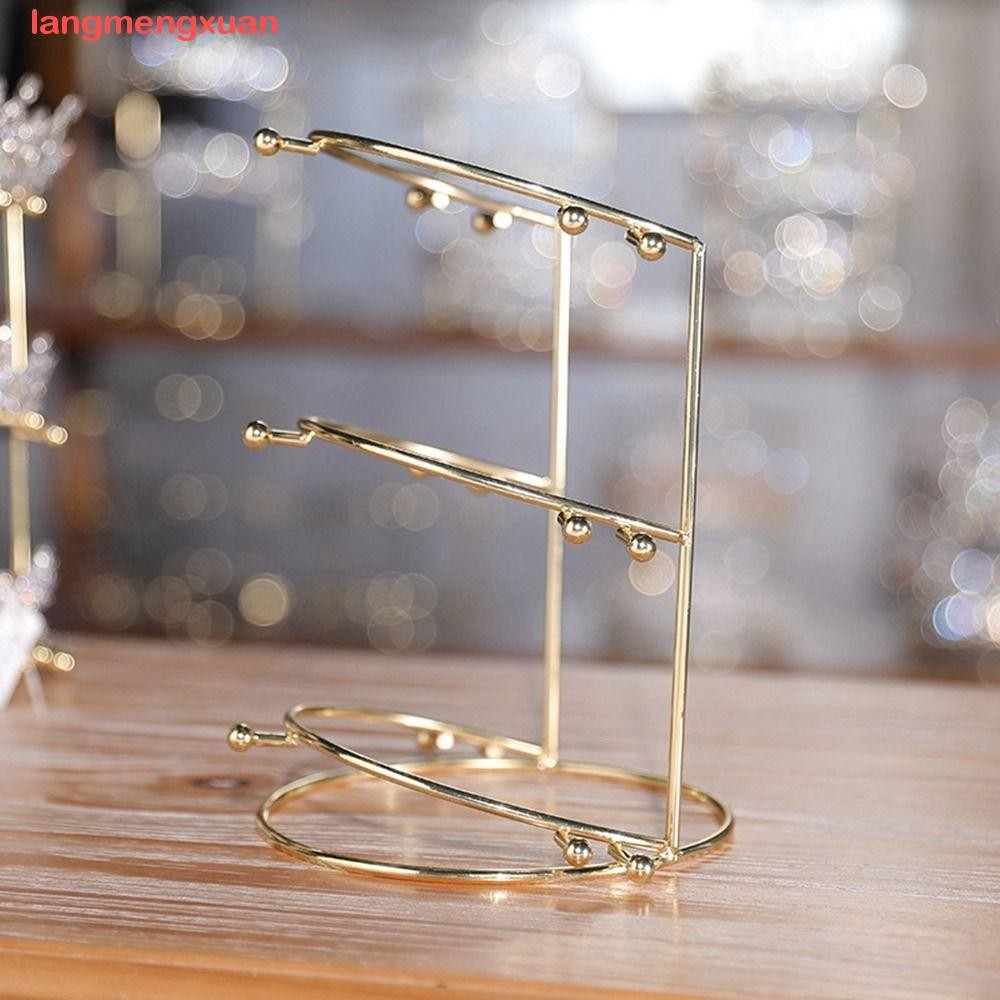 LANGMENGXUAN Crown Stand Holder, Gold High Capacity Crown Display Stand ...