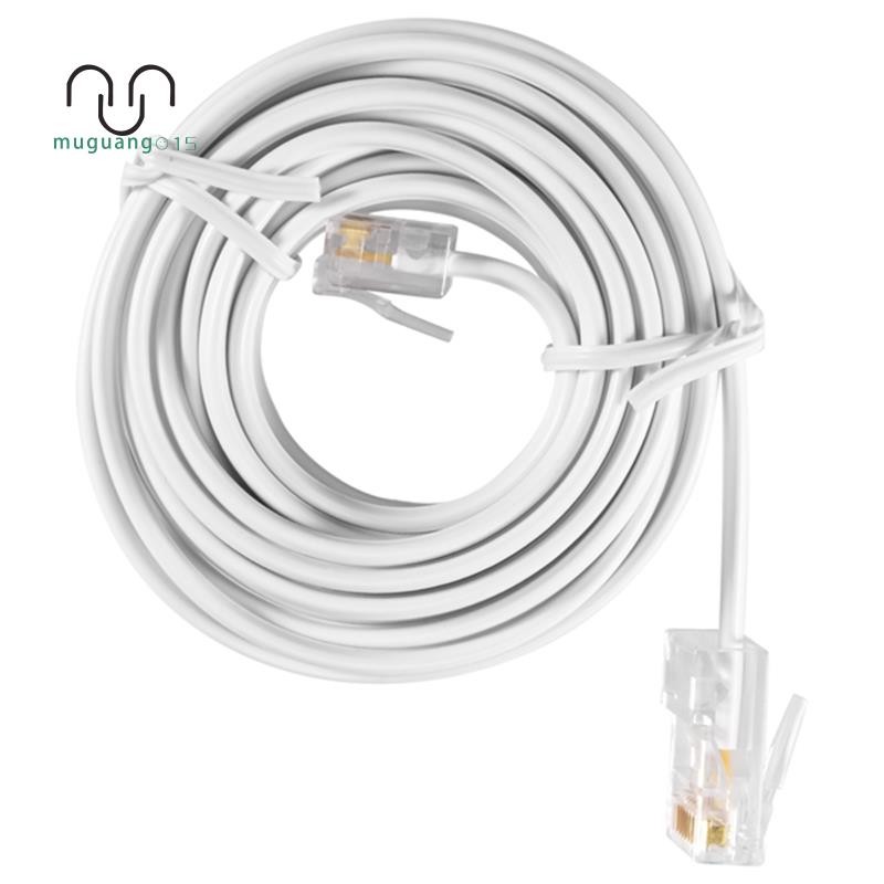 .RJ11 6P4C to RJ45 8P4C Modular Phone Internet Extension Cable 3 Meter ...