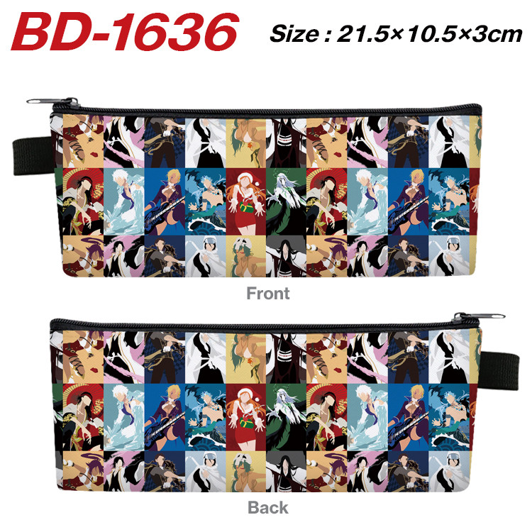 BLEACH Color Anime PU Boy and Girl Zipper Pencil Case Storage Bag ...