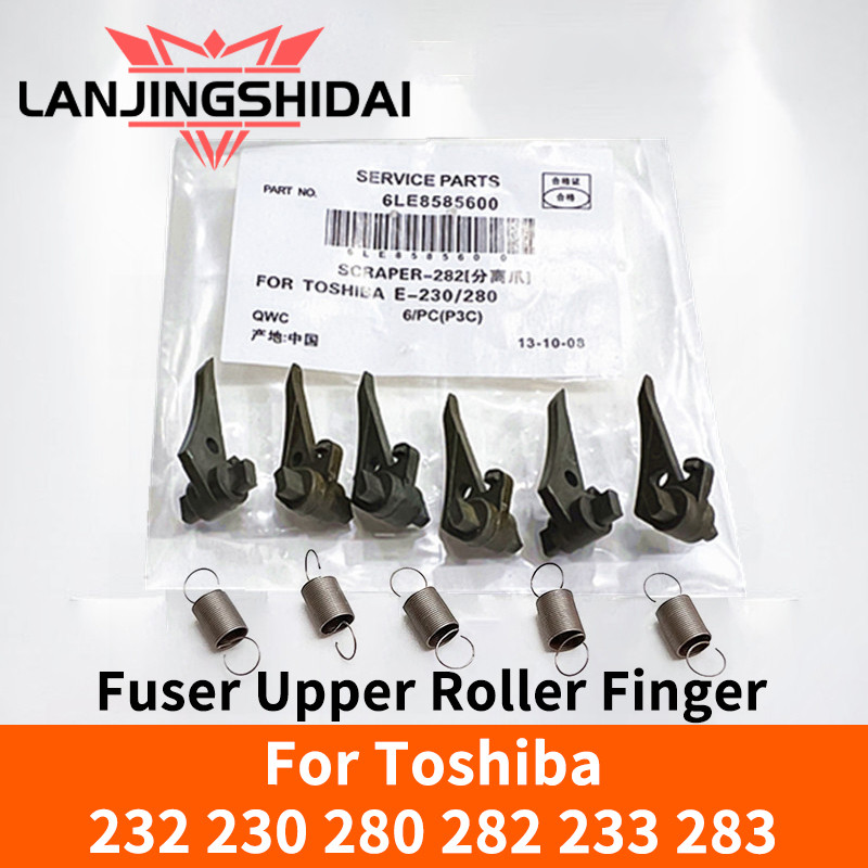 TOSHIBA E-Studio 230 232 233 280 282 283 Fuser Upper Heat Roller 6LE8585600 Picker Finger Spring ...