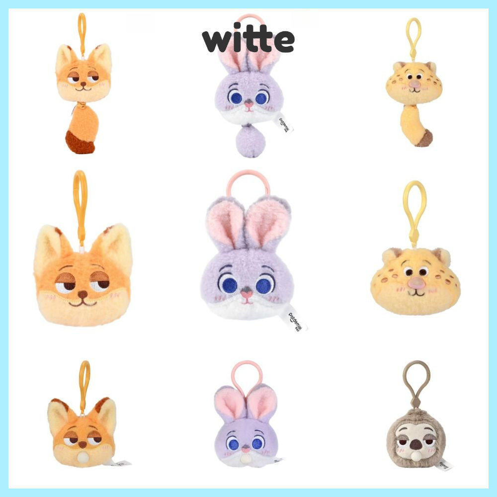 WITTE Plush Key Chain, Cartoon Anime Zootopia Backpack Pendant, Soft 6 ...