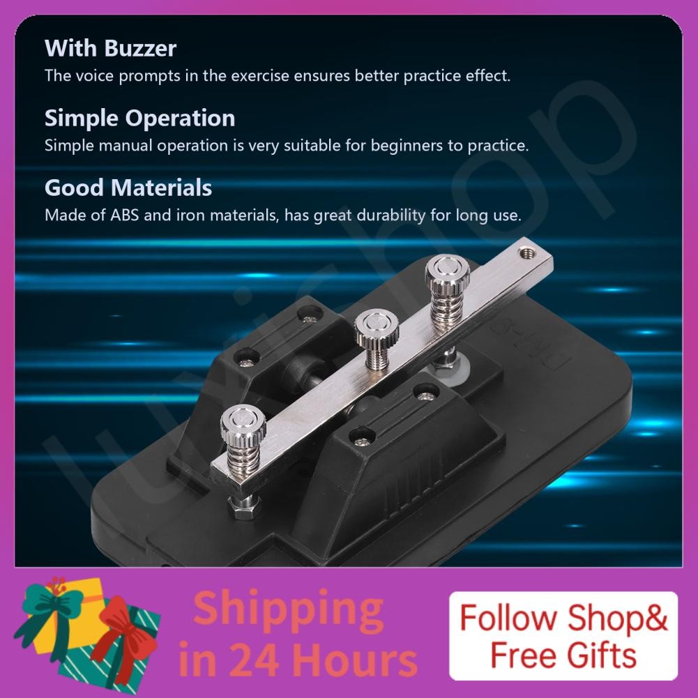 Iuxishop BTER Morse Code Telegraph Key - Professional Straight with ...