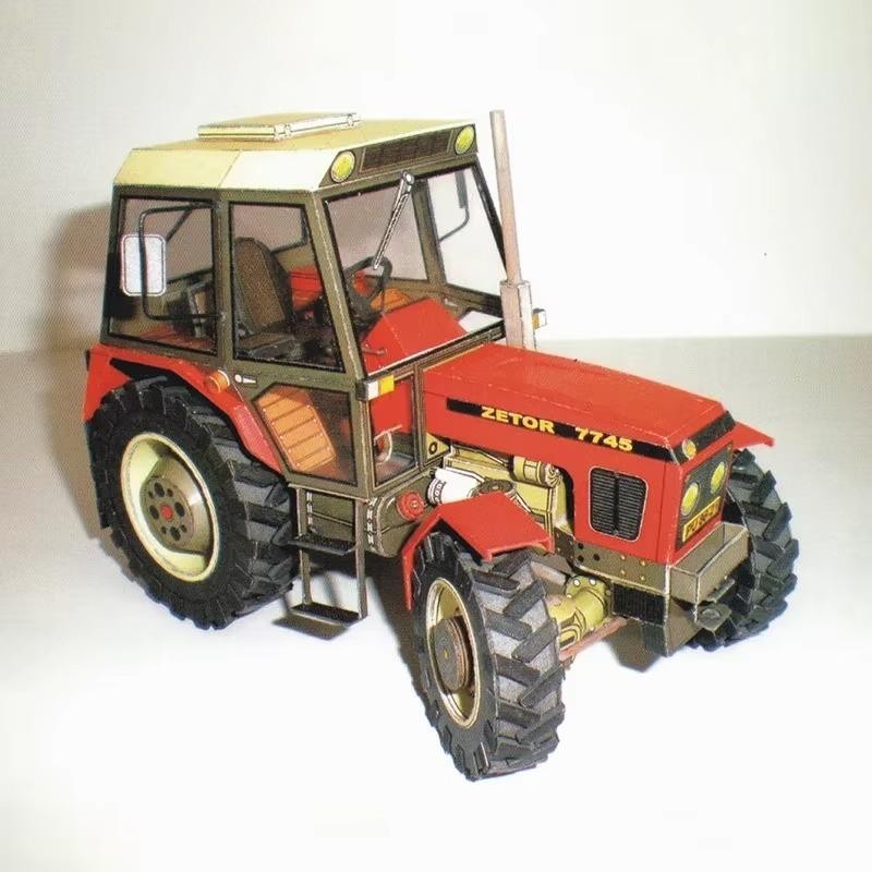 Zetor 7745 Scale 1:32 Tractor Assembly Model DIY Metal Parts ...