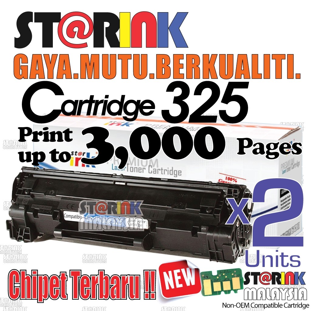 2x Compatible to Canon Cartridge 325 CRG325 Canon325 LBP6000 LBP6030 ...