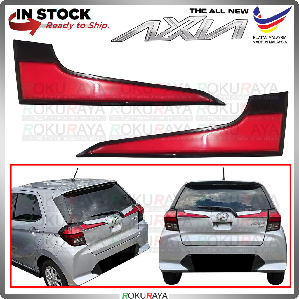 Perodua Axia 2nd Gen 2022 Rear Bonnet Center Safety Reflective Red ...