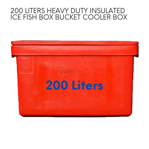 200 Liters Heavy Duty Insulated Ice Box Fish Ice Bucket Cooler Box Cold ...