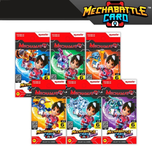 Play Mechabattle Card Capture (6 Pack) Game with Animated Cards for ...
