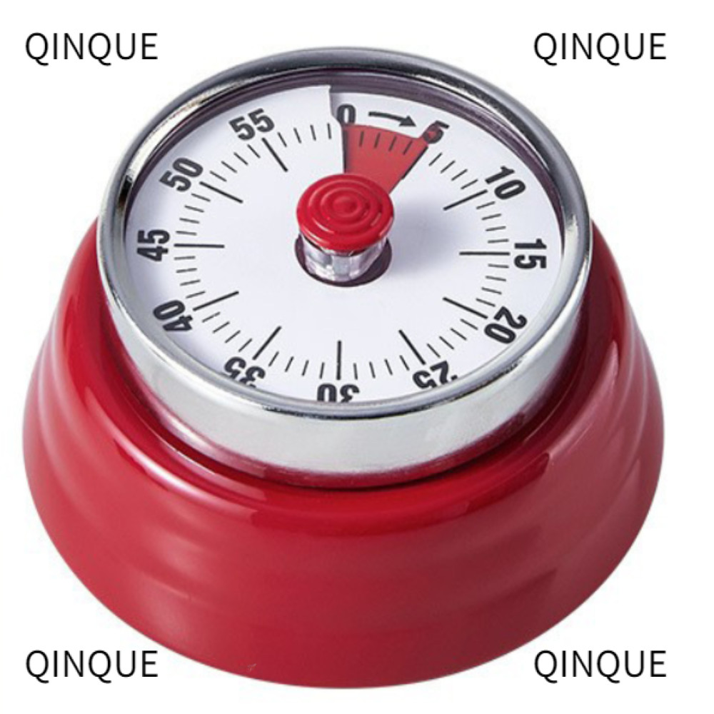 QQIN Mechanical Countdown Timer, Metal Visual Analog 60 Minut Kitchen ...