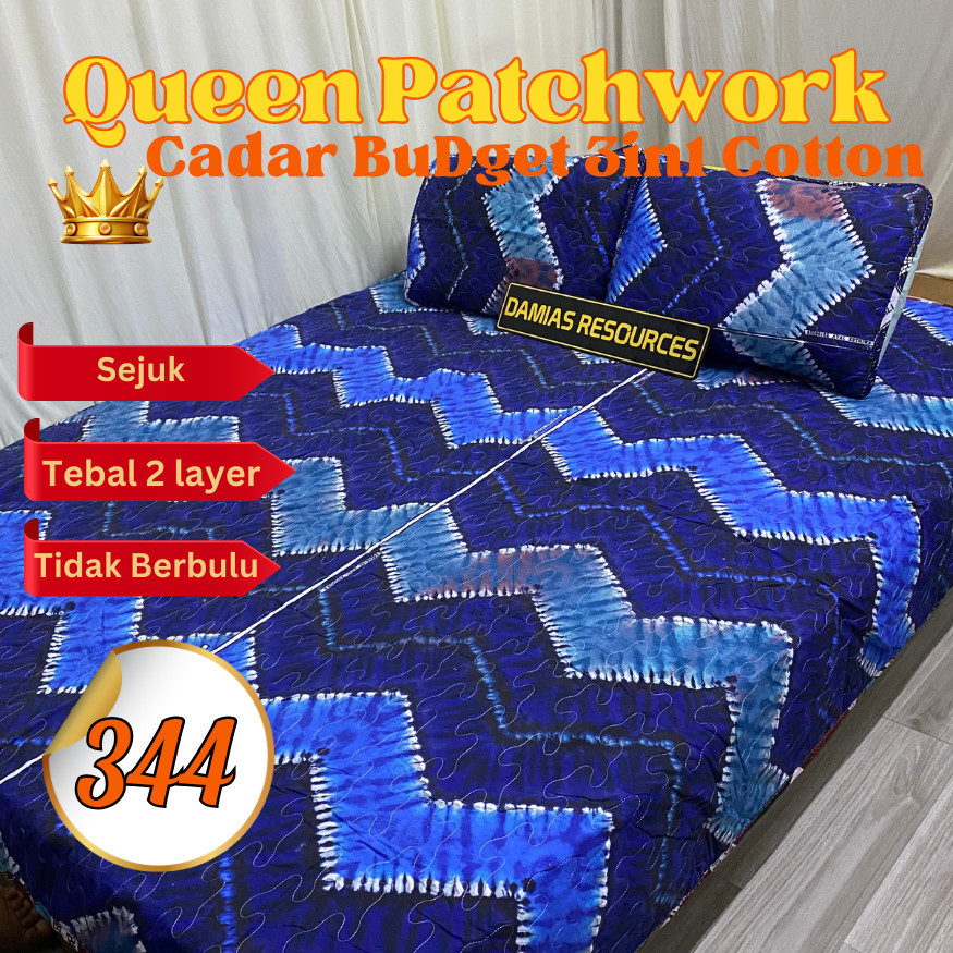 PATCHWORK kilang CADAR 3 IN 1 SAIZ QUEEN CORAK BUNGA/KARTUN REJECT ...