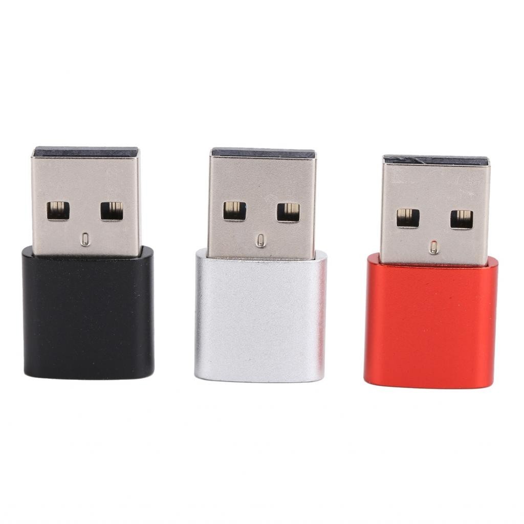 Shopp TypeC Female To USB Male Adapter Round Hand Feel 3Pcs | Shopee ...