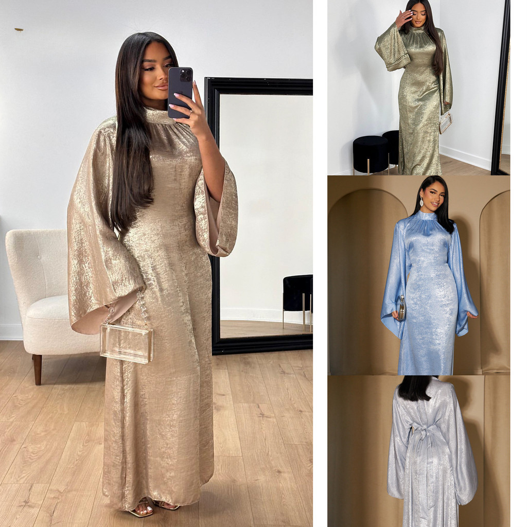 Ramadan Dubai Islam Abaya maxi dress Kaftan Arab robe jubah Women Wear ...