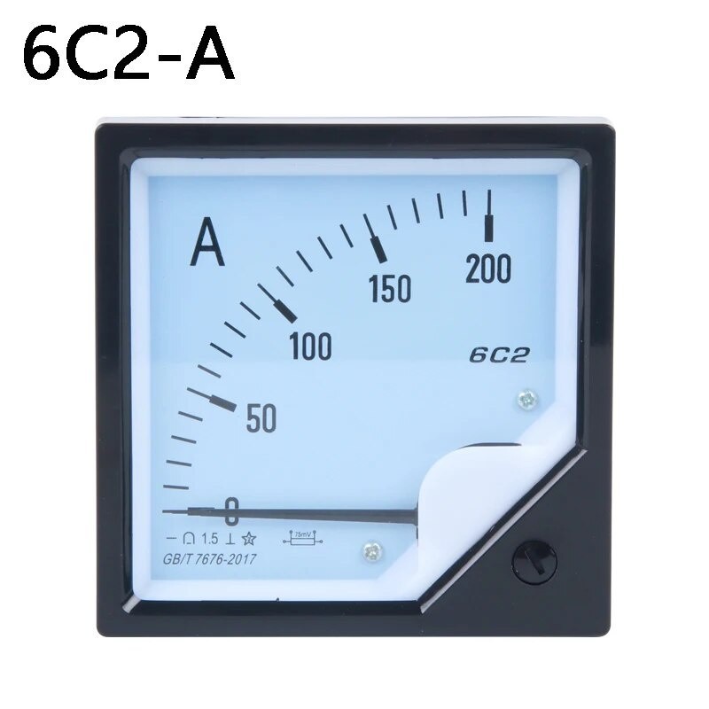 53v DC Meter 6C2 Analog Panel Ammeter AMP Ampere Current Meter Gauge ...