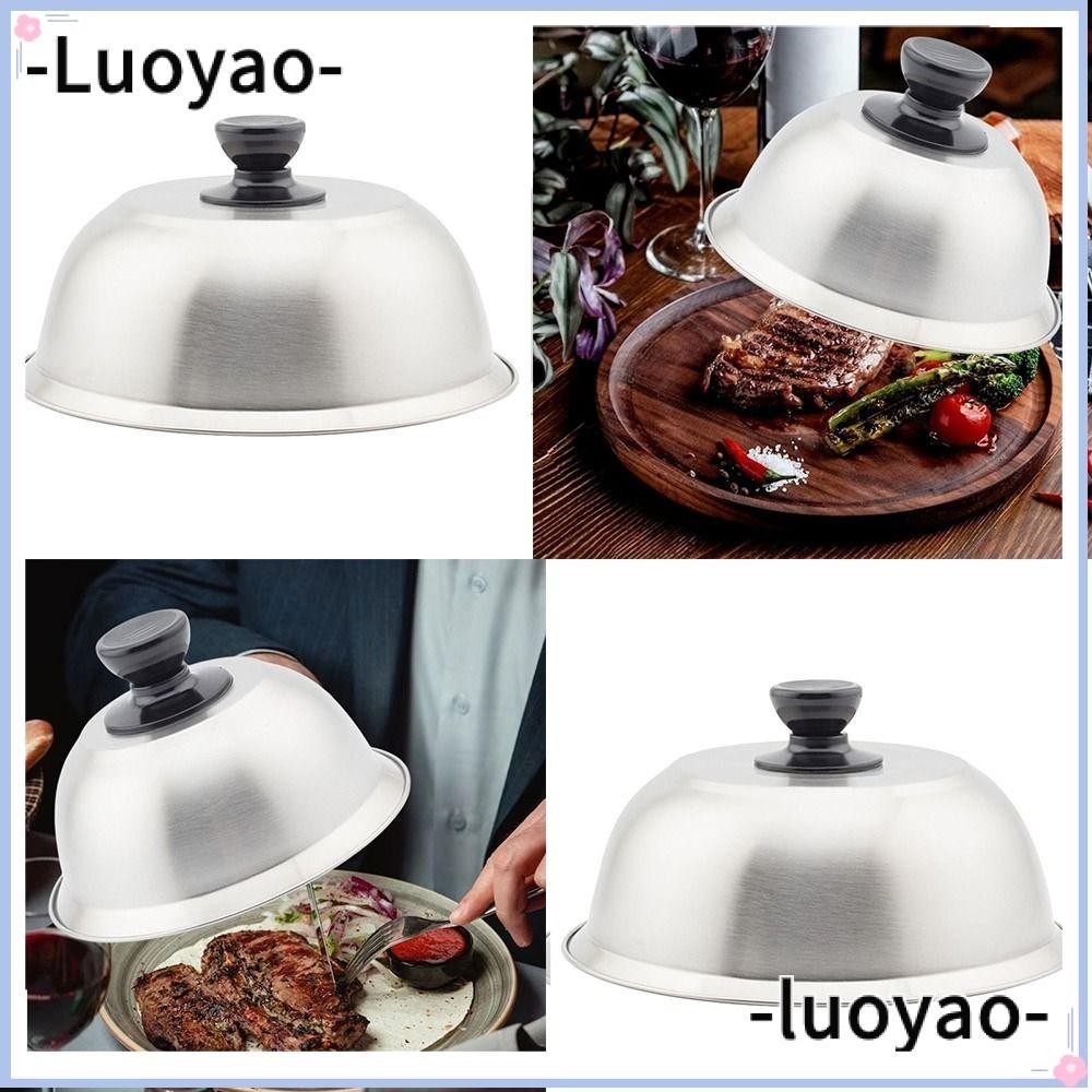 LUOYAO1 Frying Pan Covers, Stainless Steel Sandwiches Steak Round Pot ...