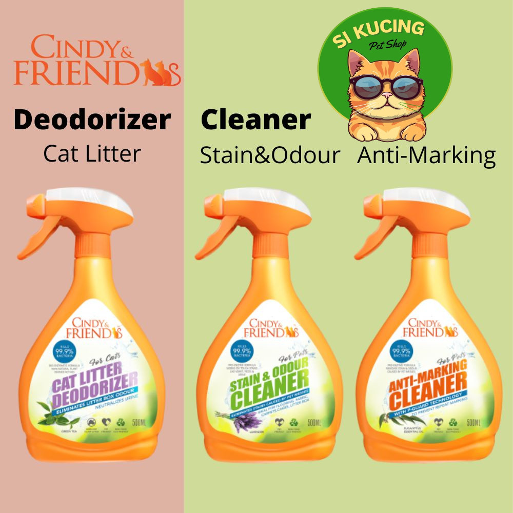 CINDY & FRIEND DEODORIZER SPRAY / CLEANER SPRAY FOR ANTI-MARKING DOG ...