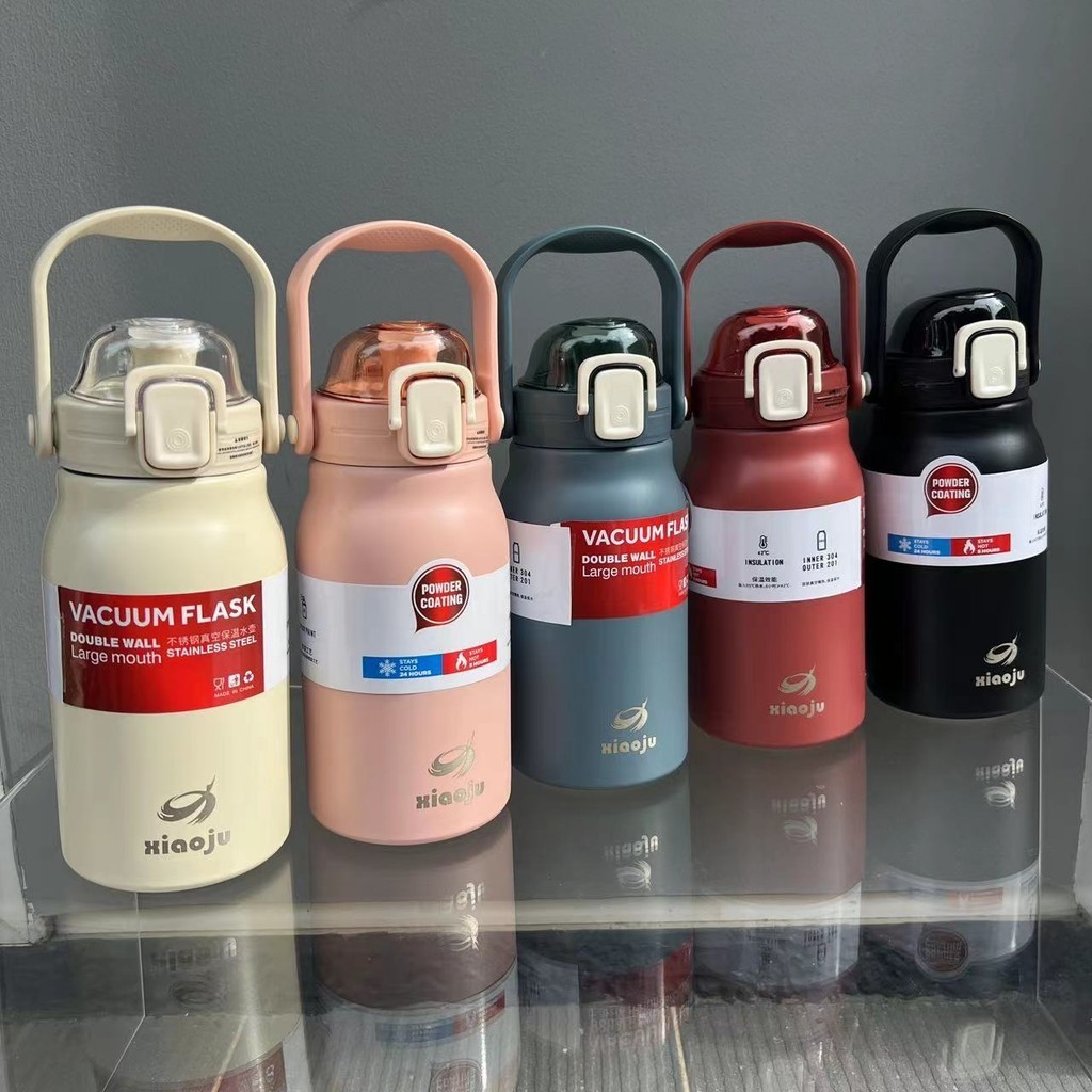 XIAOJU Stainless Steel Water Bottle For Hot And Cold Storage Handle Model 900ml 1300ml 1700ml ...