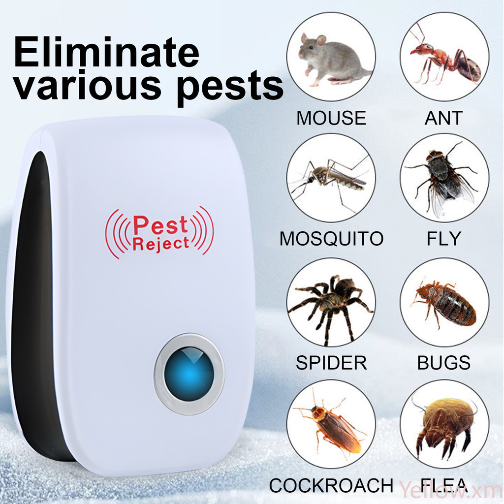 【Ready stock】Ultrasonic Pest Repellent Anti Mosquito Mouse Cockroach ...