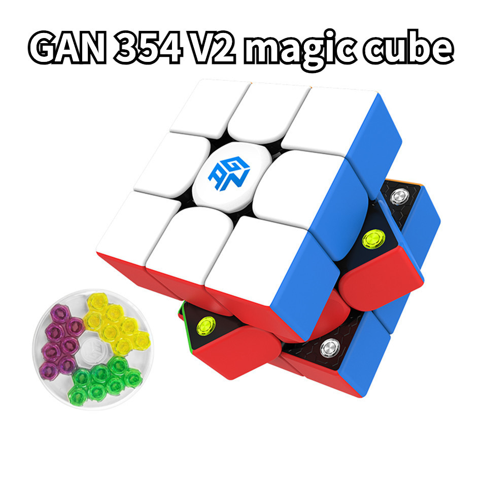 [Picube] GAN 354 V2 3X3 Magic Cube GAN354 Magnetic 3x3x3 Speed GAN 354 ...