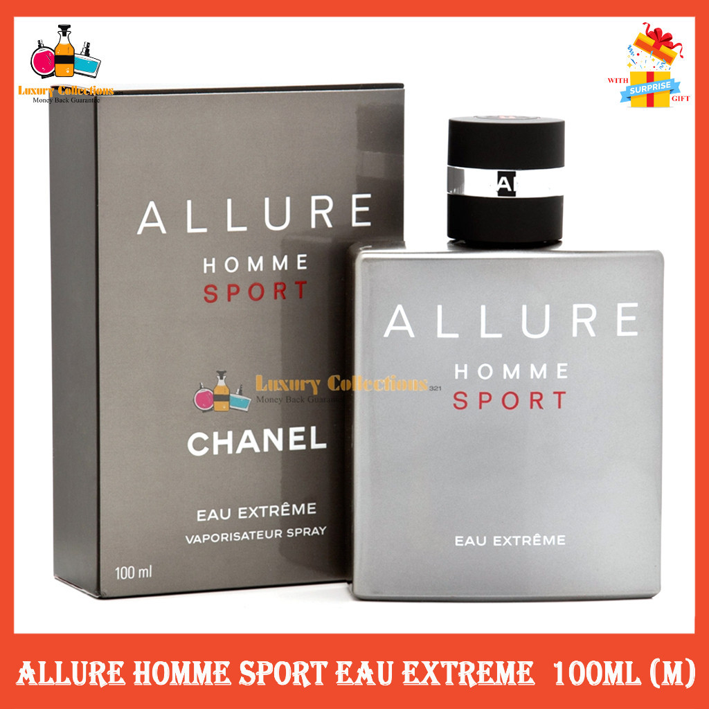 % Allure Homme Sport Eau de Parfum Eau Extreme for Men 100ml Perfume ...