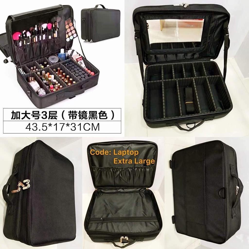 MakeUp Bag LAPTOP EXTRA LARGE (Ready Stock) | Shopee Malaysia