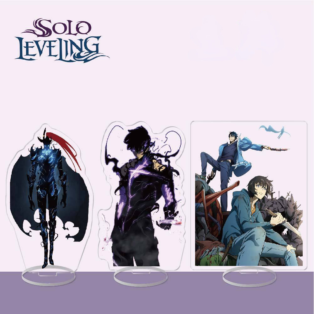 Solo Leveling Anime Figure Model Toy Acrylic Stands Plate Holder Sung ...