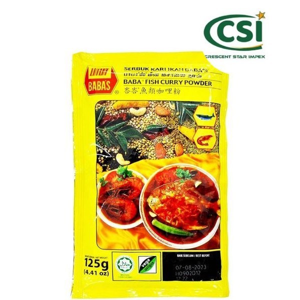 Baba's Fish Curry Powder Spices 125g | Shopee Malaysia