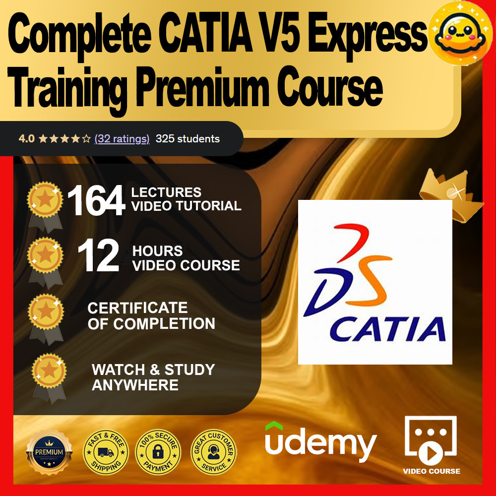 [Video Course] Complete CATIA V5 Express Training | Shopee Malaysia