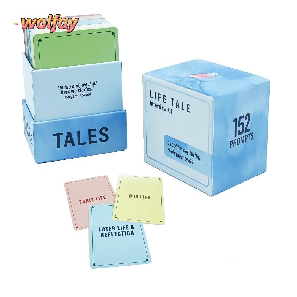 WOLFAY 152 Life Story Interview Kit Cards, Based On Real Life ...