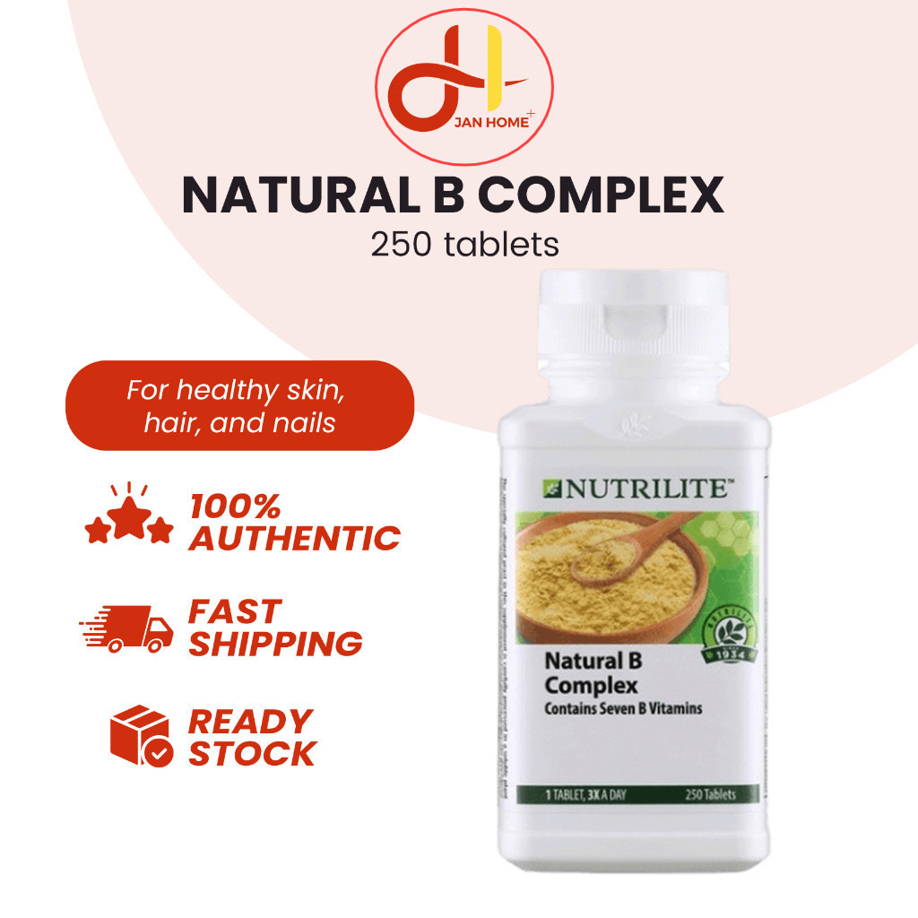 Nutrilite Natural B Complex- 250 tablets Vitamin B Supplement Suplement ...