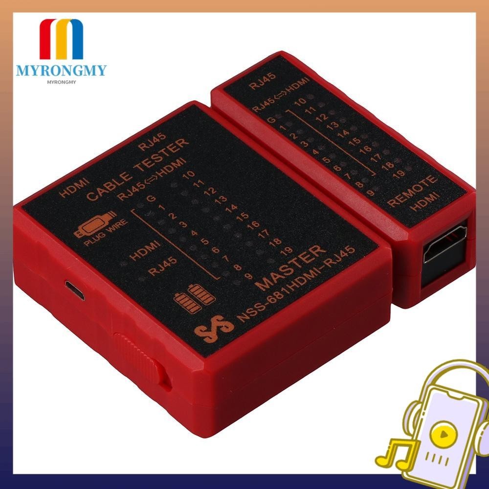 MYRONGMY HDMI Wire Tester, Plastic Battery Powered Cable Tester, Multi ...