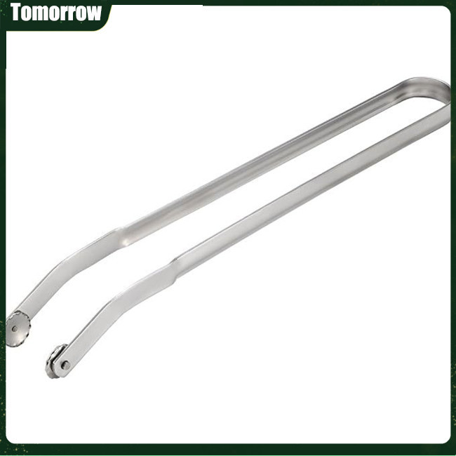 TOM 17.8" Grill Tongs BBQ Grilling Extra Long Stainless Steel Tongs ...