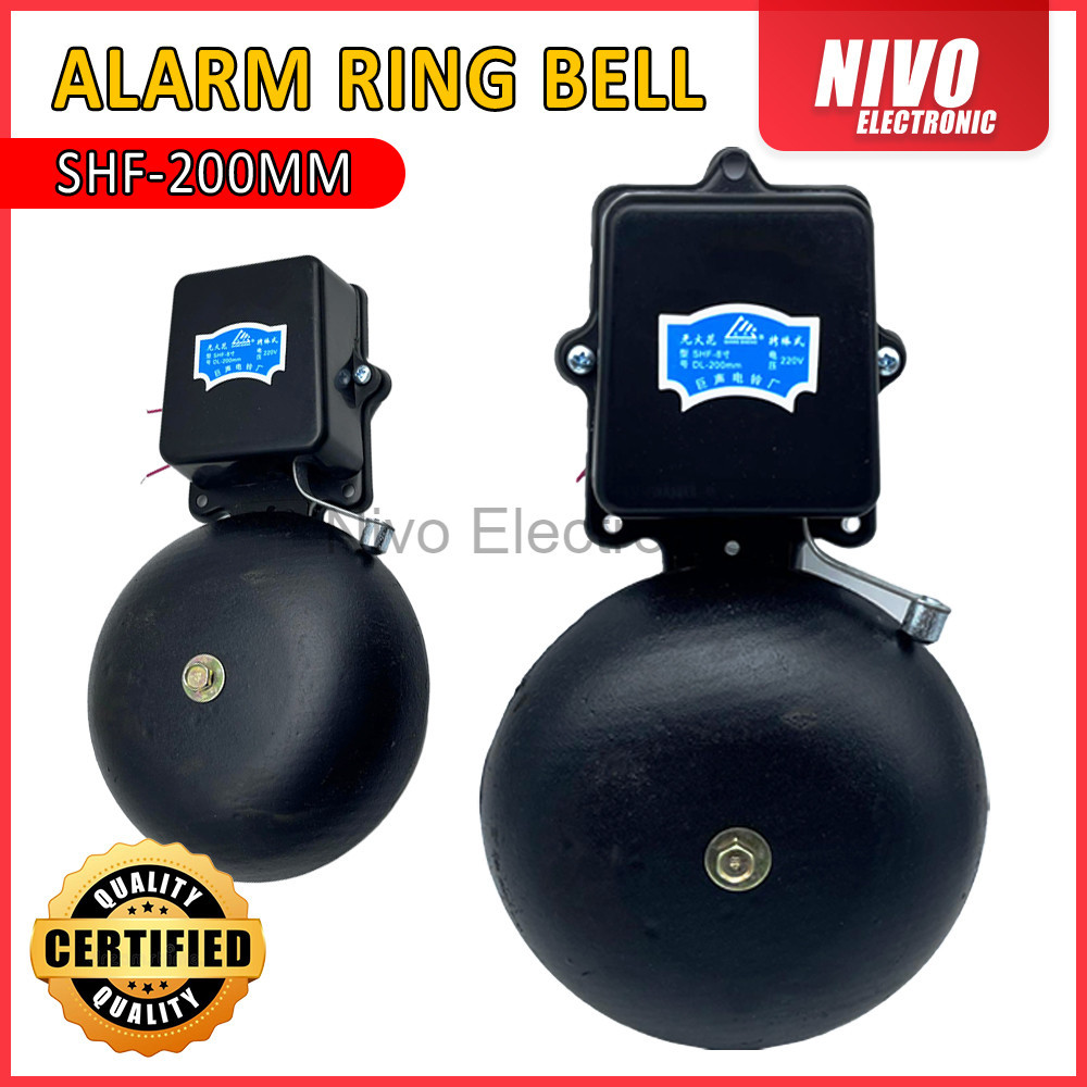 SHF-200MM (8") SHF-250MM (10") Alarm Rings Bell Loceng Elektrik School ...