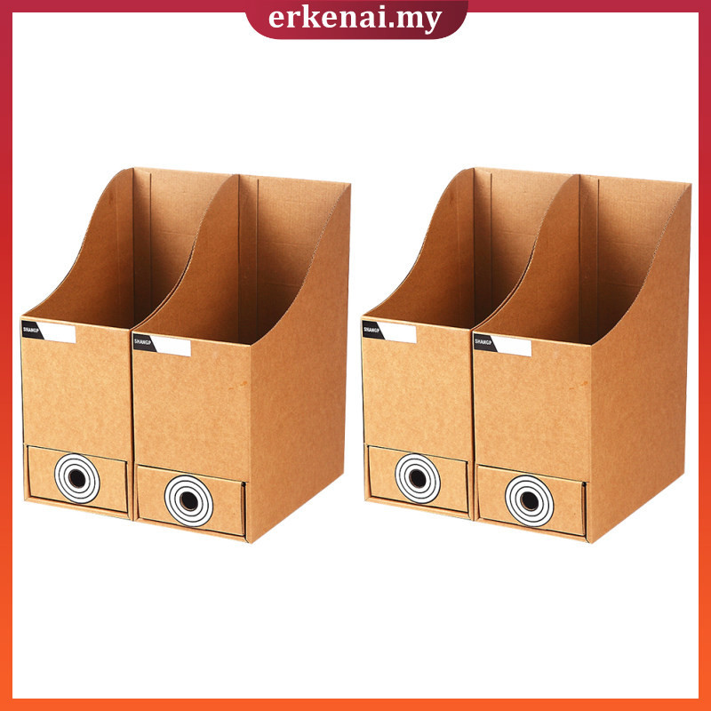 2 Pcs File Storage Rack Folders for Binders Kraft Paper Organizer Files ...