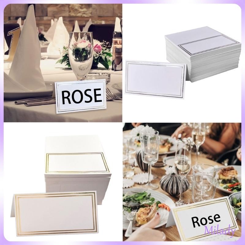 Milady 50pcs Table Place Cards for Formal Dinner Reception Seating ...