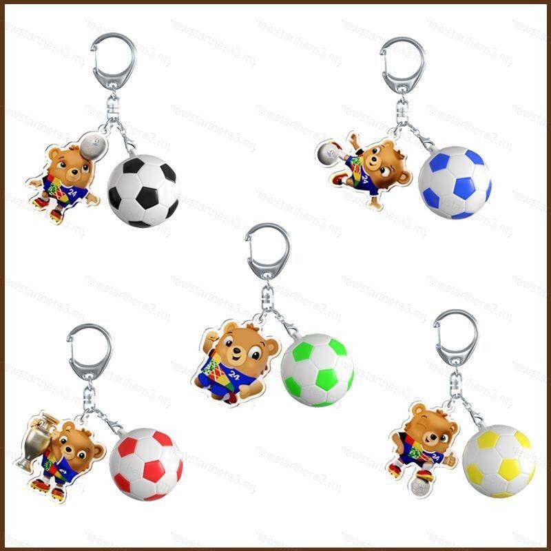 YE UEFA Euro 2024 mascot Albart Delaunay Cup key holder keychain bag ...