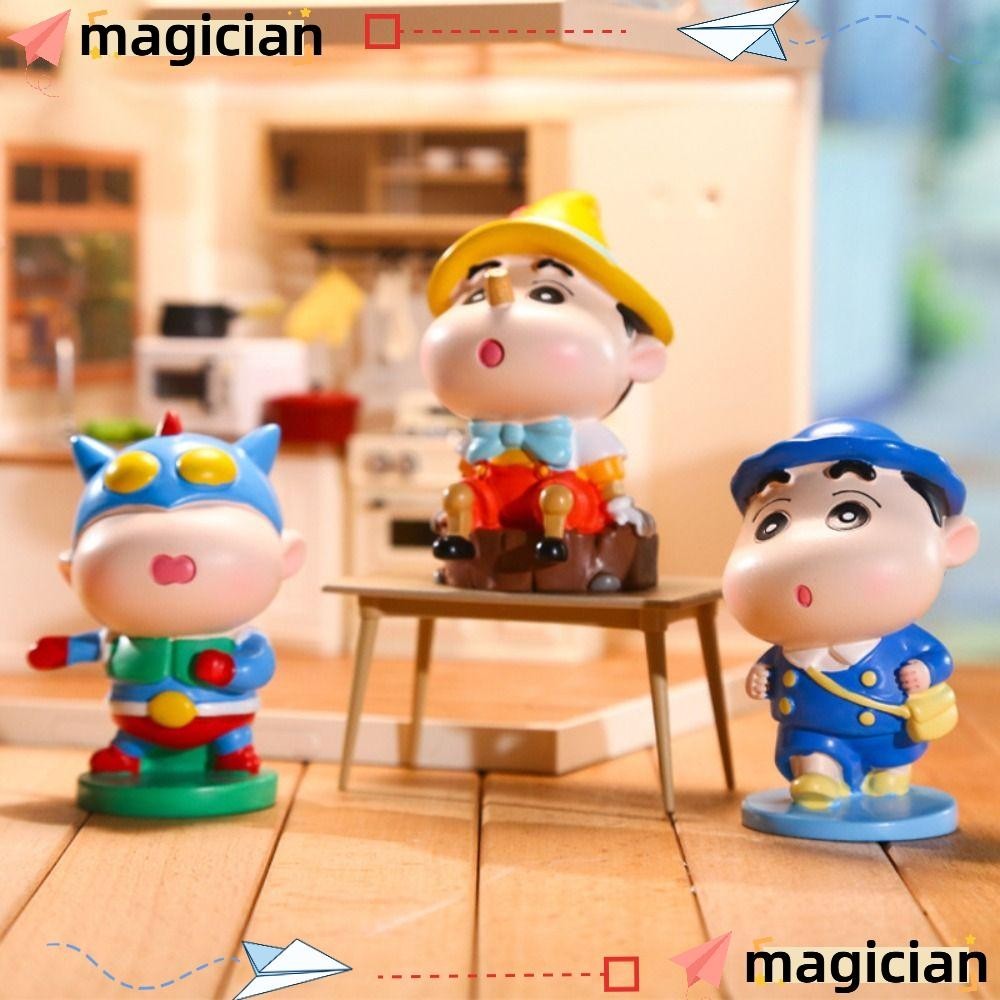 MAGIC Crayon Shin Chan Box, Desktop Decoration PVC Box Toys, Collection ...
