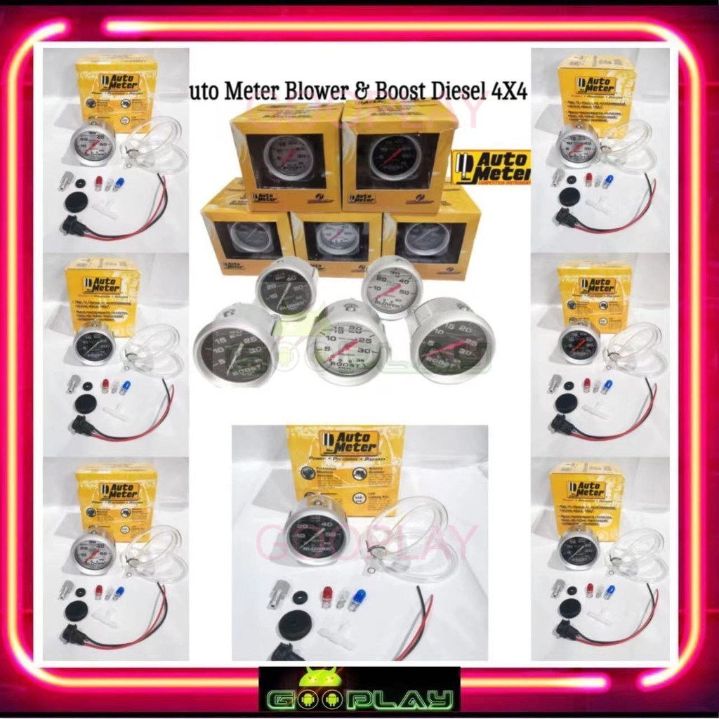 AUTO METER (BLOWER)(BOOST) FOR DIESEL 4X4 (0-35) (0-60) PSI TURBO auto ...