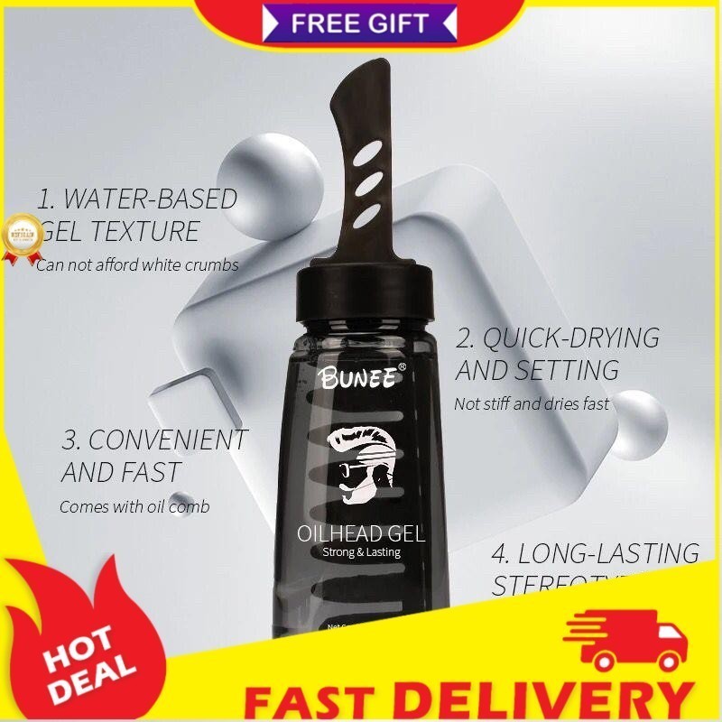 🍬FREE GIFT🍬Digital Daily 🍬MEN'S MAGIC HAIROIL HEAD GEL 300ML Gel Rambut ...