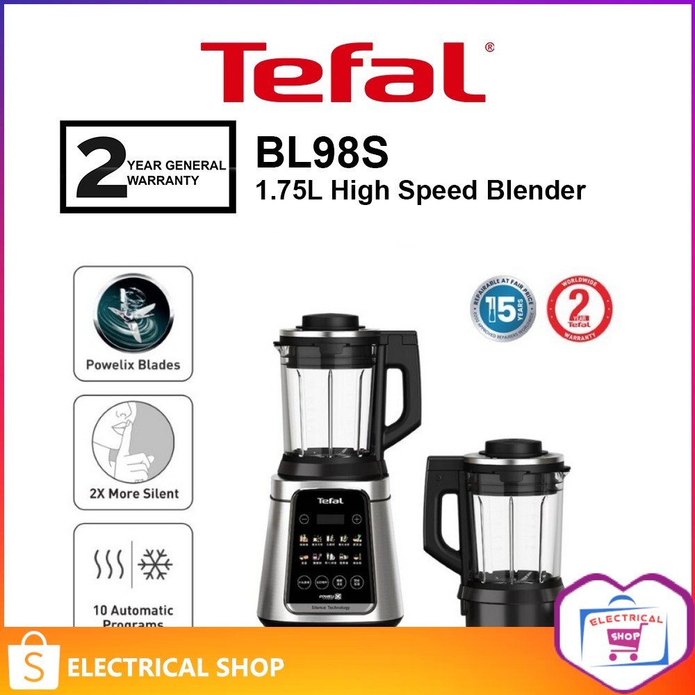 Tefal 1.75L Ultrablend and silence high speed blender BL98S Hot or Cold (2000W) | Shopee Malaysia